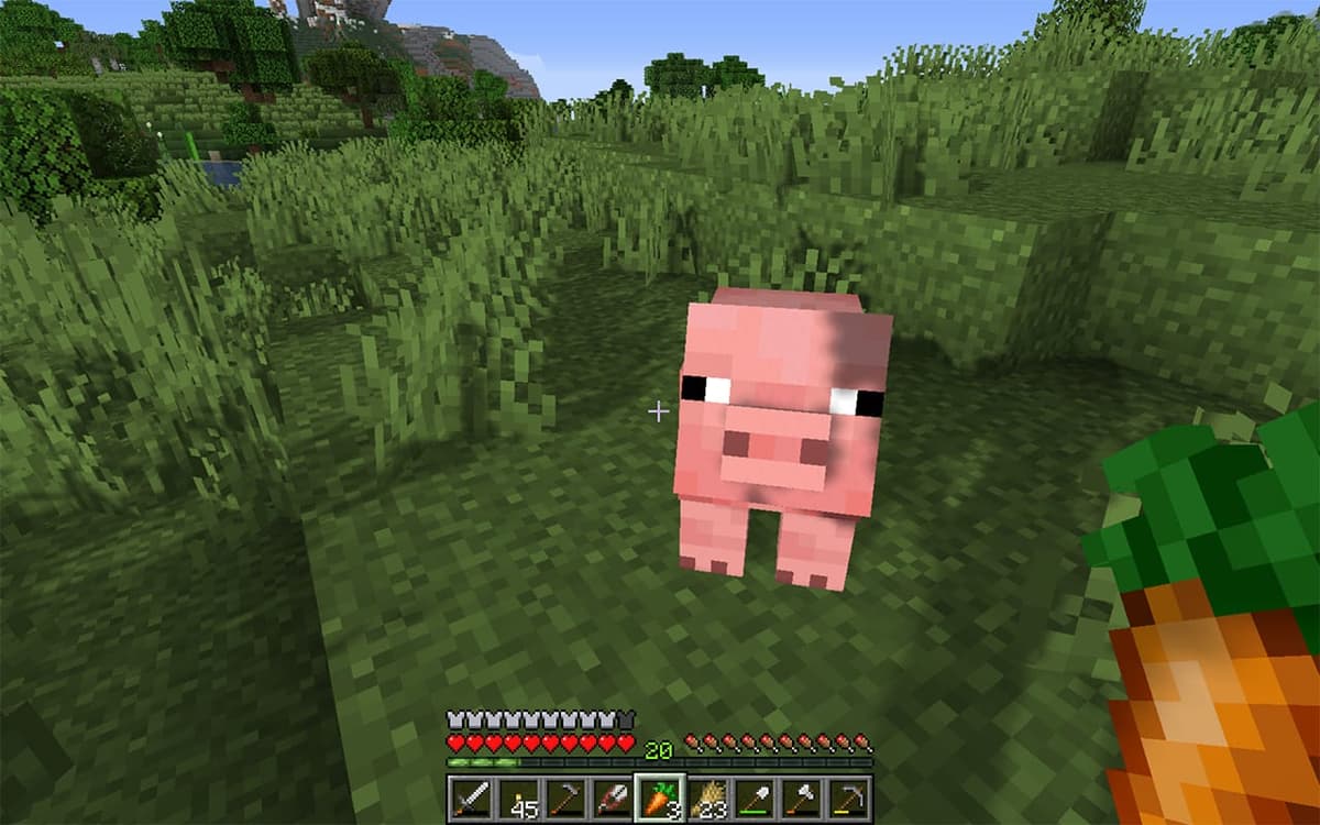 How to Tame a Pig in Minecraft | 12tails | 12tails
